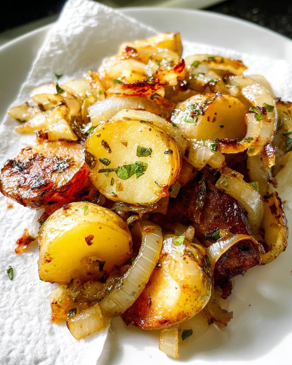 Amazing 3-step Garlic Herb Skillet Fried Potatoes