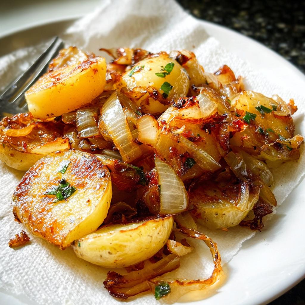 Amazing 3-step Garlic Herb Skillet Fried Potatoes