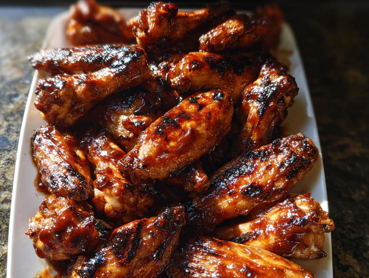 Amazing Honey BBQ Grilled Chicken Wings 4 You