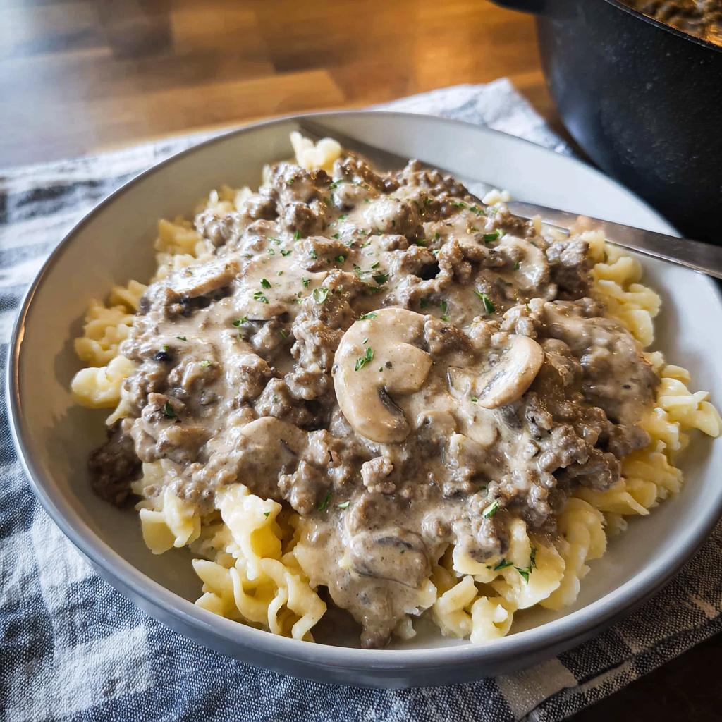 One Pot Ground Beef Stroganoff: 8 Amazing Bites